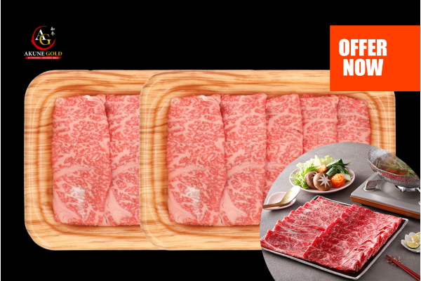 [Bundle of 2] Akune Gold Wagyu A5 Ribeye Shabu 250g